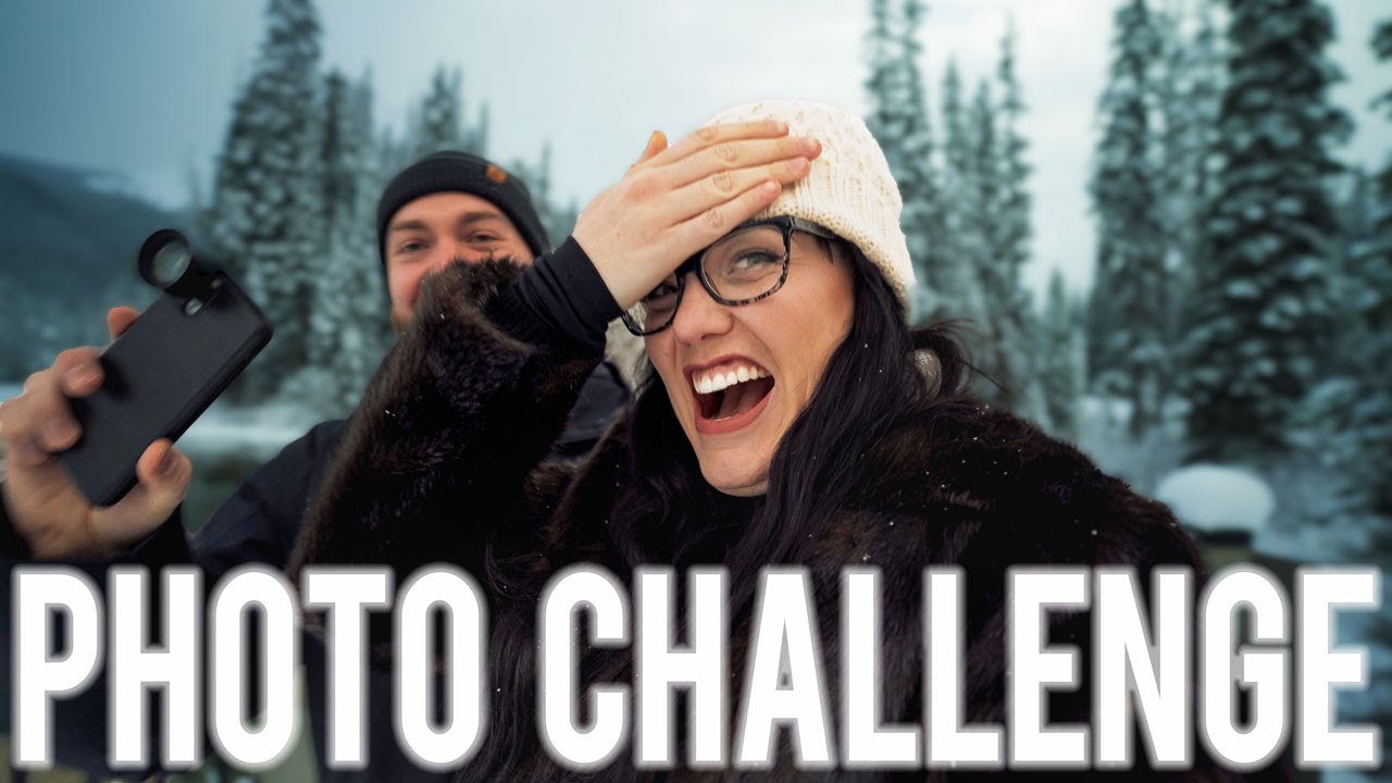 MOBILE PHOTO CHALLENGE!!! Husband Vs Wife BATTLE of the PIXELS!! - YouTube