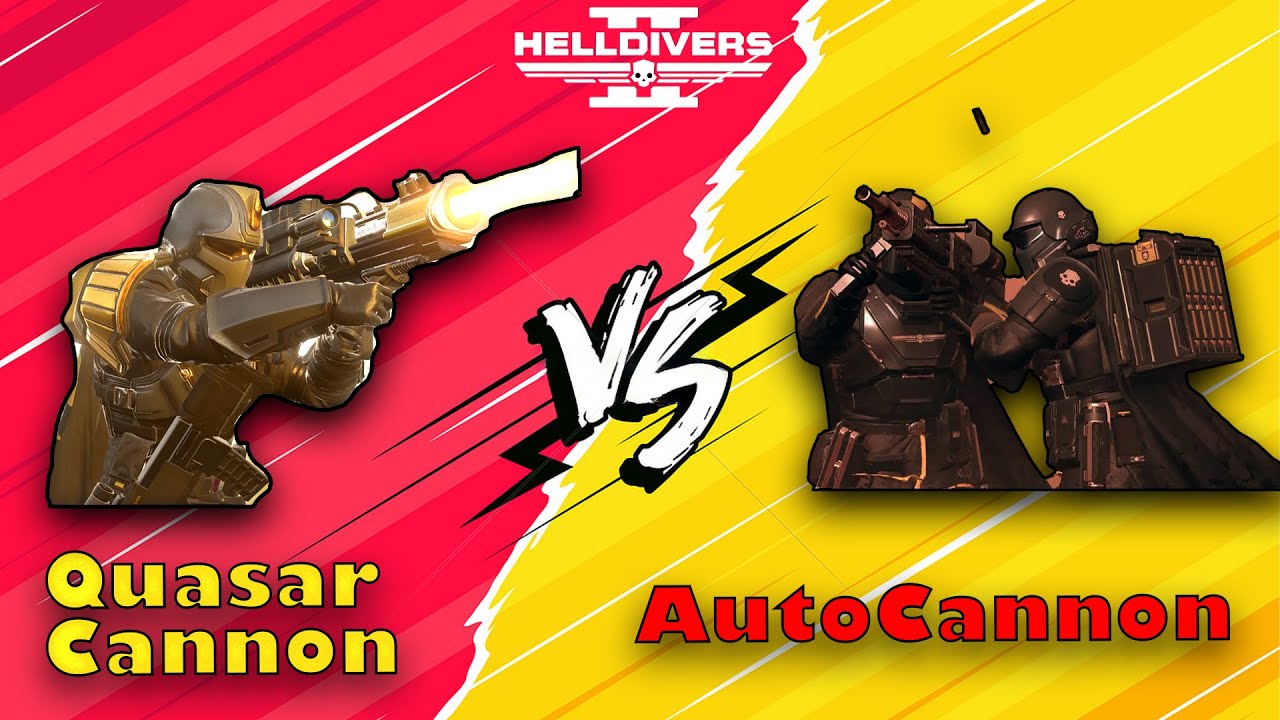 Helldivers 2: The Quasar Laser Cannon Vs. The Autocannon - YouTube