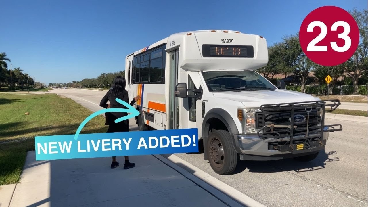 Riding Broward County Transit Bus 23, Sheridan St & NW 163 Ave to ...