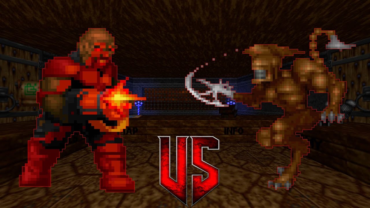 Chaingunner vs Sabreclaw - CROSSOVER FIGHT - DOOM vs HERETIC Monster ...