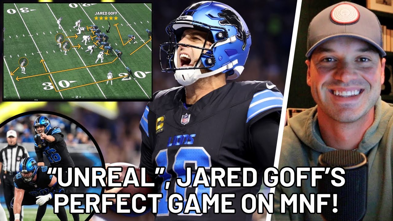 UNREAL, Jared Goff’s Perfect Game On MNF! | Week 4 Film Analysis vs ...