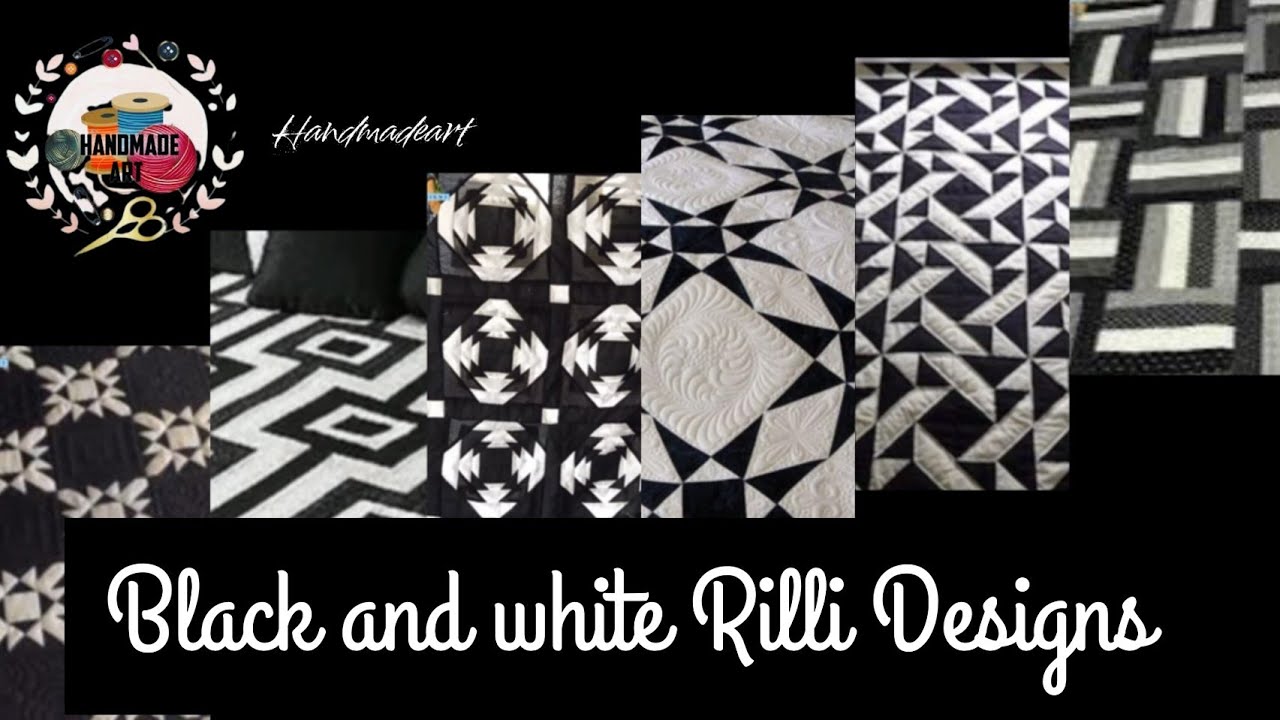 Black and White Sindhi Rilli Designs| Latest Rilli Designs |Baby Frock ...