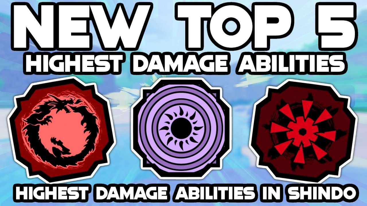 The NEW Top 5 *HIGHEST DAMAGE* Abilities In Shindo Life | The 5 BIGGEST ...