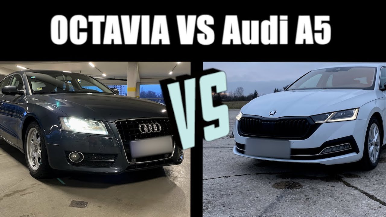 DRAG RACE NEW SKODA OCTAVIA vs Audi A5 - YouTube