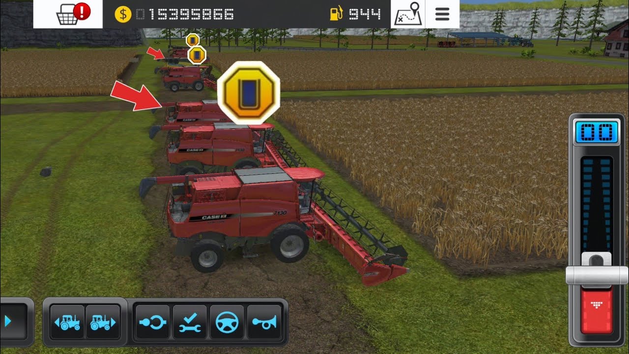 FARMING SIMULATOR 16|| HARVESTING WHEAT 🌾 with many harvesters in FS 16 ...