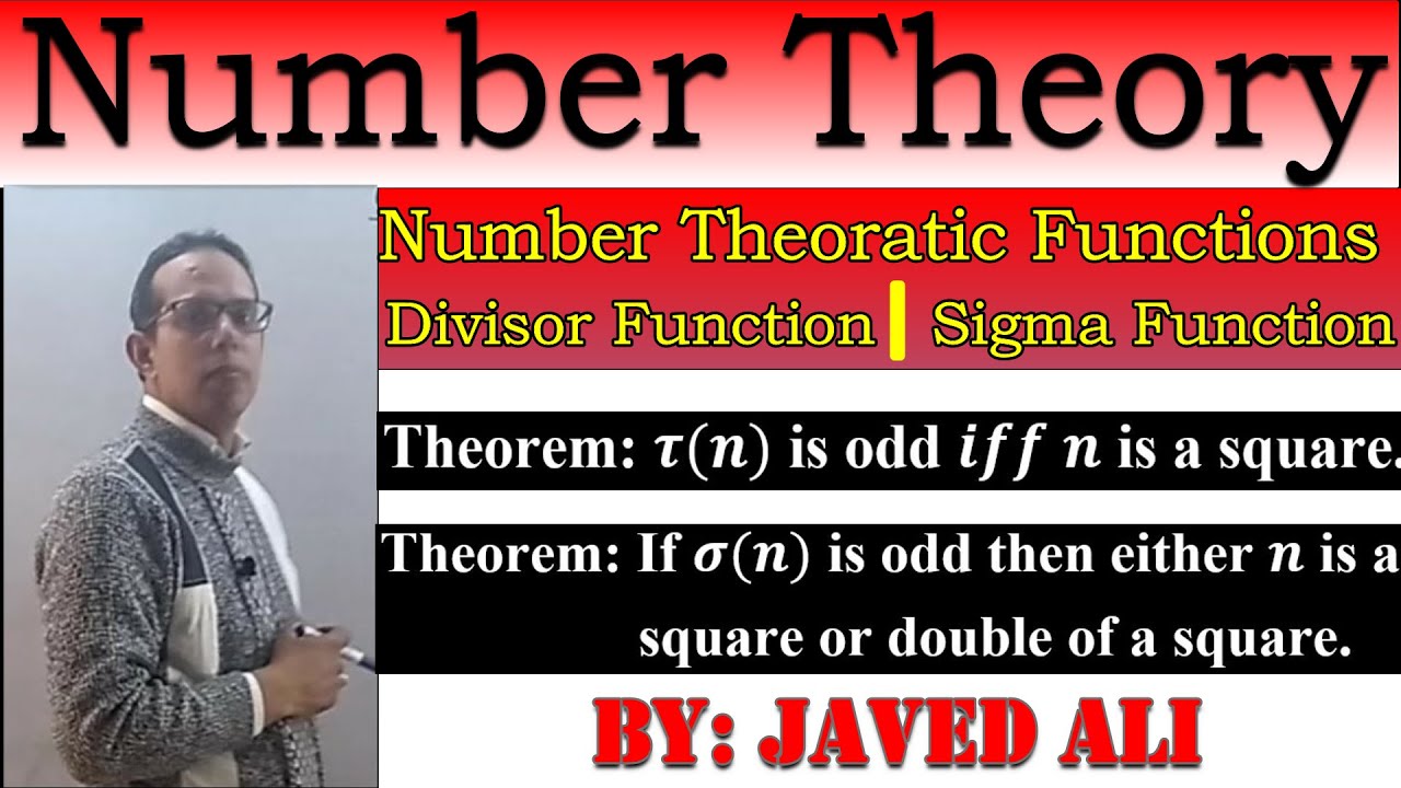 Tau(n) is odd iff n is a squre. Number theoretic functions. Number ...