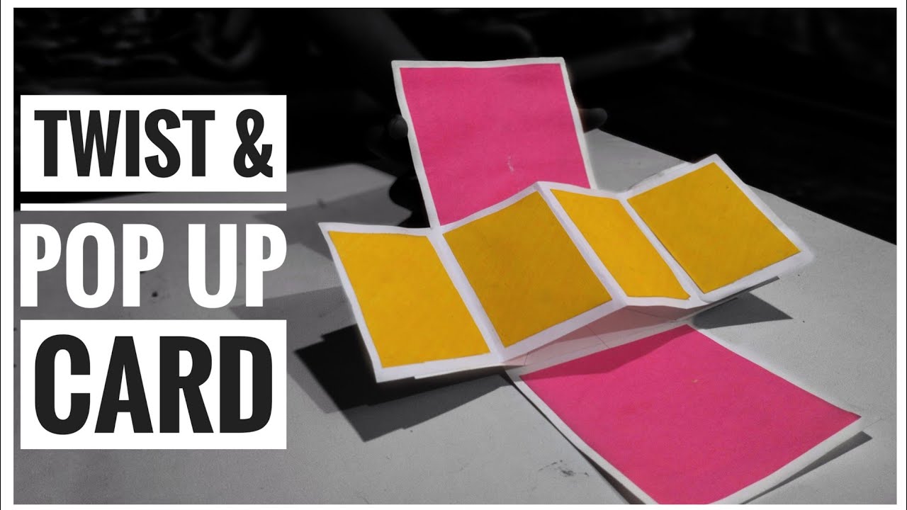 Twist And Pop Up Card || Easy Tutorial || Precious Bisht - YouTube