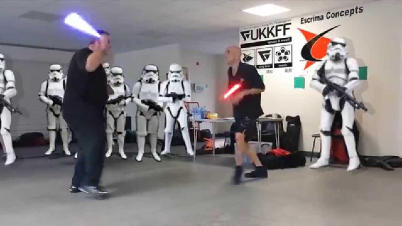 Star Wars lightsaber training - YouTube