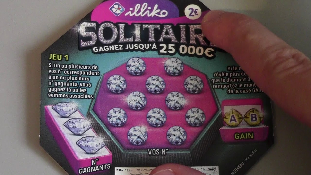 Nouveau Ticket de Grattage 20 Solitaires (FDJ/Illiko) - YouTube