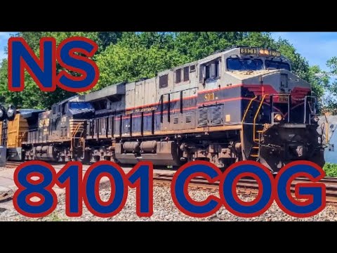 NS 8101 Heads North Through Wyoming. - YouTube