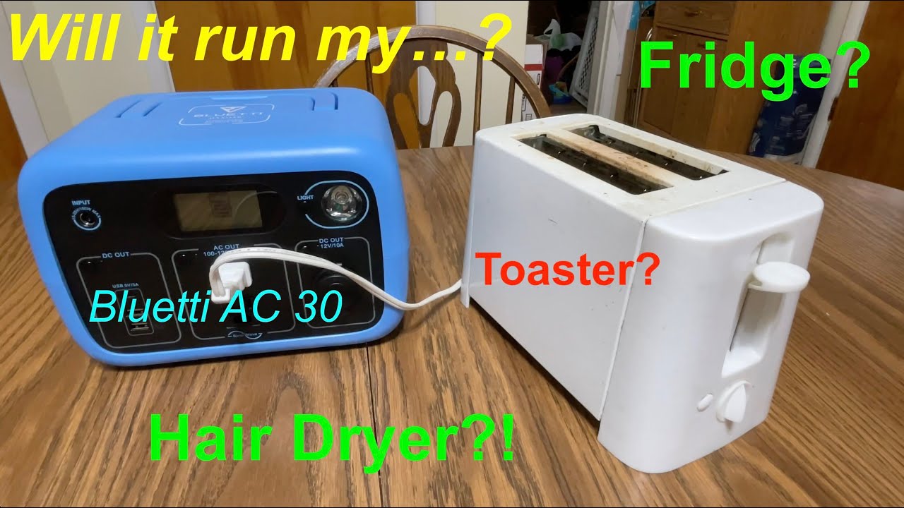Testing power hungry devices on the Bluetti AC30...will It work for you ...