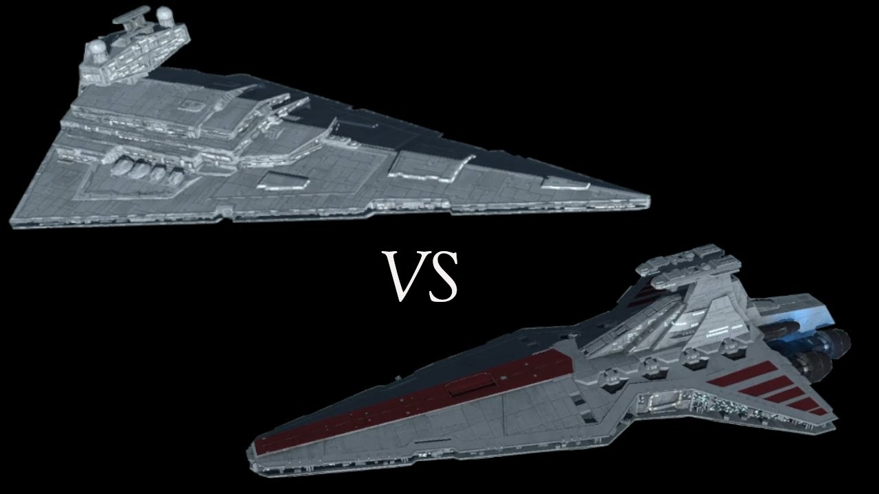 Imperial-I Star Destroyer VS Venator Star Destroyer (Empire at War ...