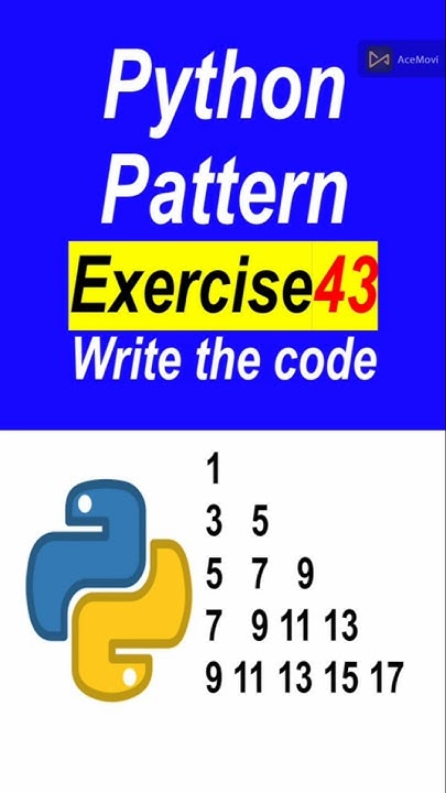 Python Pattern Exercise 43 With Solution #short #python #pattern #exercise #pythonpatterns # ...