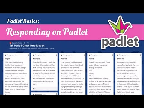 How to Respond on Padlet - YouTube