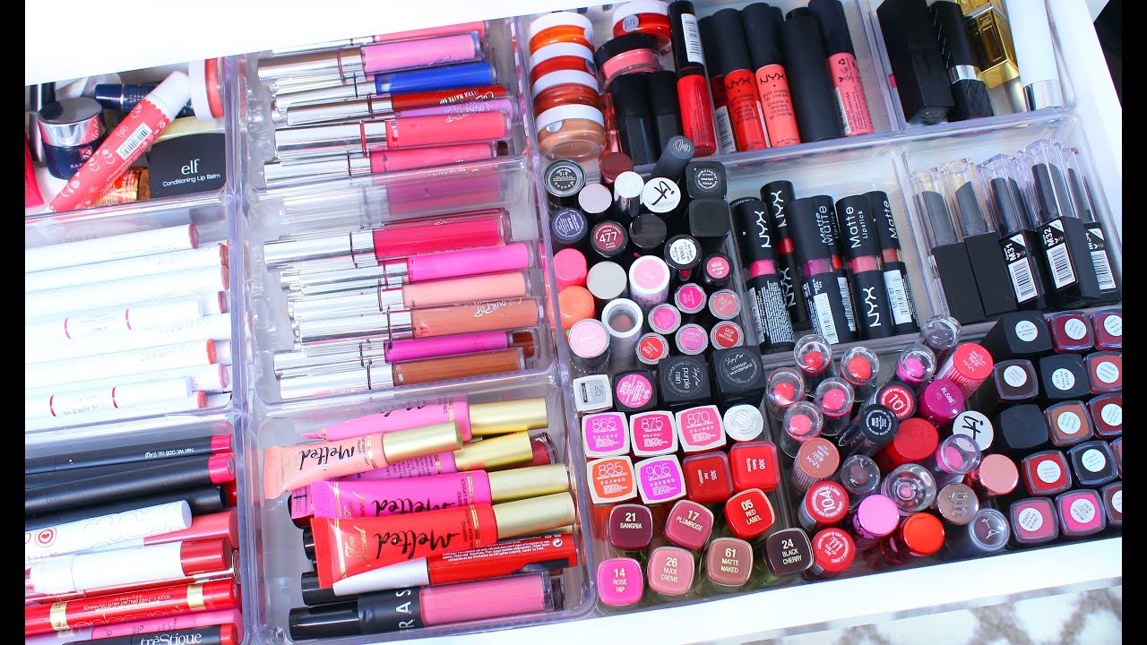 Huge Makeup Declutter Lipsticks Youtube
