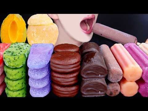 ASMR OREO CHOCOLATE ICE CREAM NUTELLA DESSERT MUKBANG 초콜릿 아이스크림 먹방 チョコレートアイスクリーム 咀嚼音 EATING SOUNDS