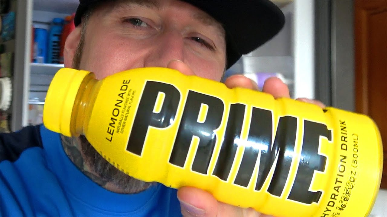 KSI PRIME LEMONADE HYDRATION DRINK REVIEW TASTE TEST - YouTube