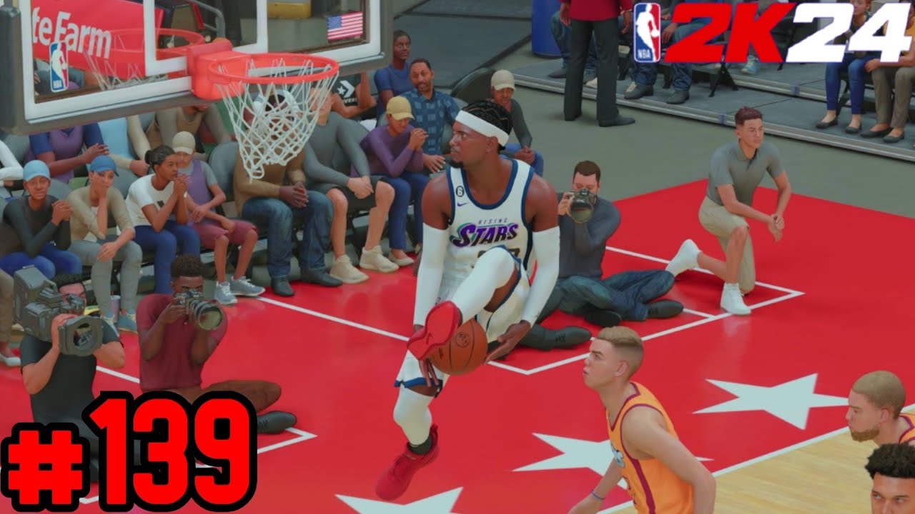 Jordan vs Wemby w Rising Stars Game! | NBA 2K24 PL MY CAREER [#139 ...