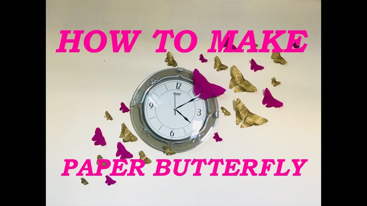 how to make butterfly - YouTube