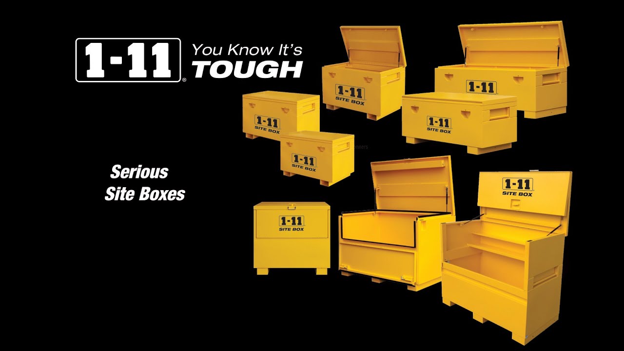 SITESUPABOX 1-11 The Perfect Large On Site Toolbox / Site Box - YouTube