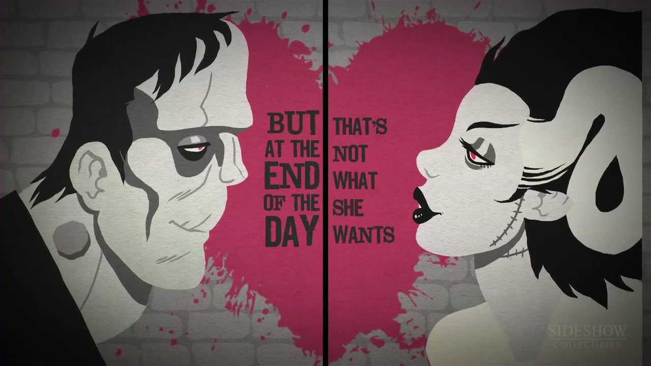 Cartoon Bride Of Frankenstein