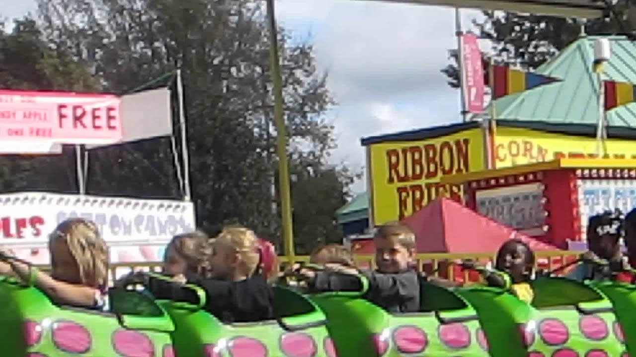 Nevaeh riding the Gator roller coaster at Dixie Classic Fair - YouTube