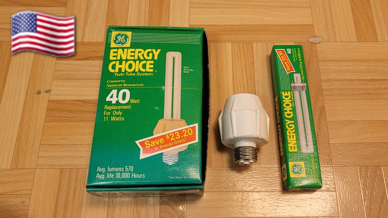 Lampes américaines GE Energy Choice 9W E27 120v [lampes neuves] - YouTube