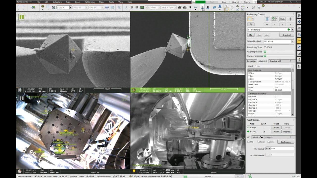 Typical cryo-FIB workflow illustrated using an HKUST-1 crystal - YouTube