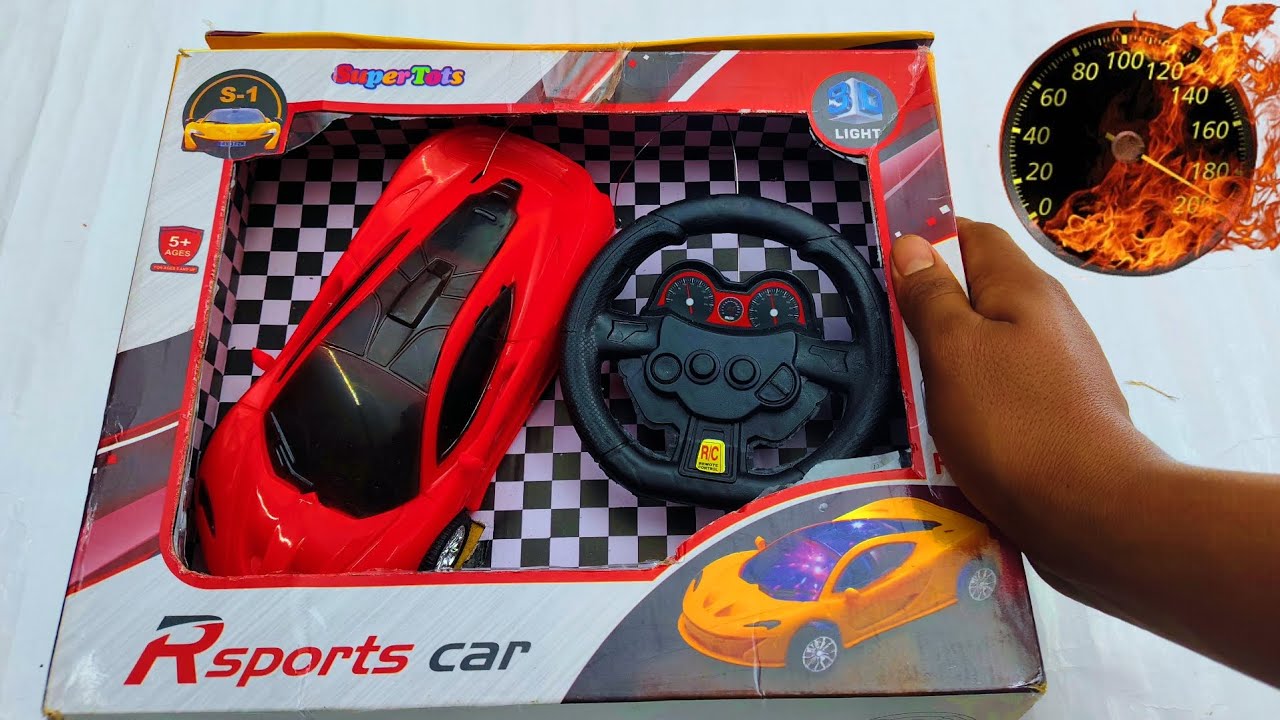 Rsports car(unboxing and testing) 10 km speed power 😱 High range wala ...
