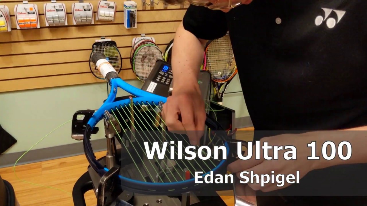 Time Lapse: How to String a Wilson Ultra 100 Tennis Racquet - YouTube