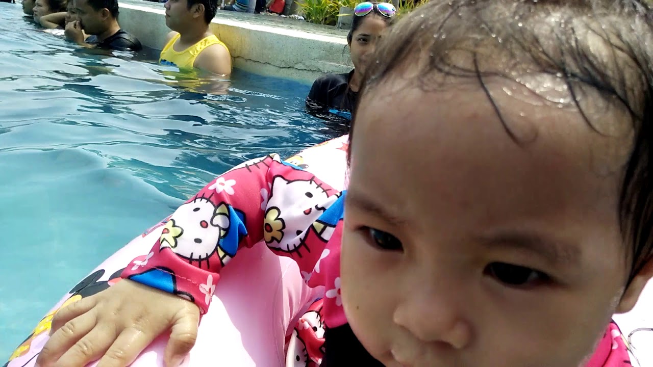 first ever swimming - YouTube