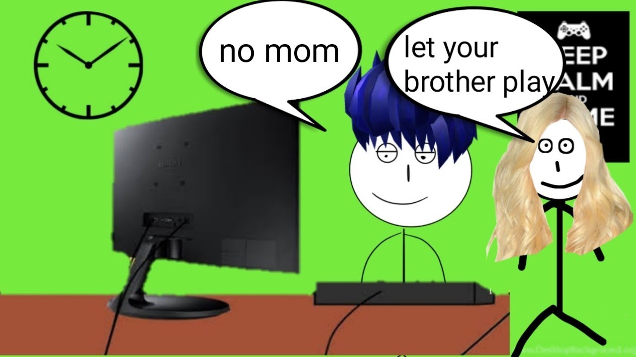 When a gamer's brother wants to play on gamer's pc - YouTube