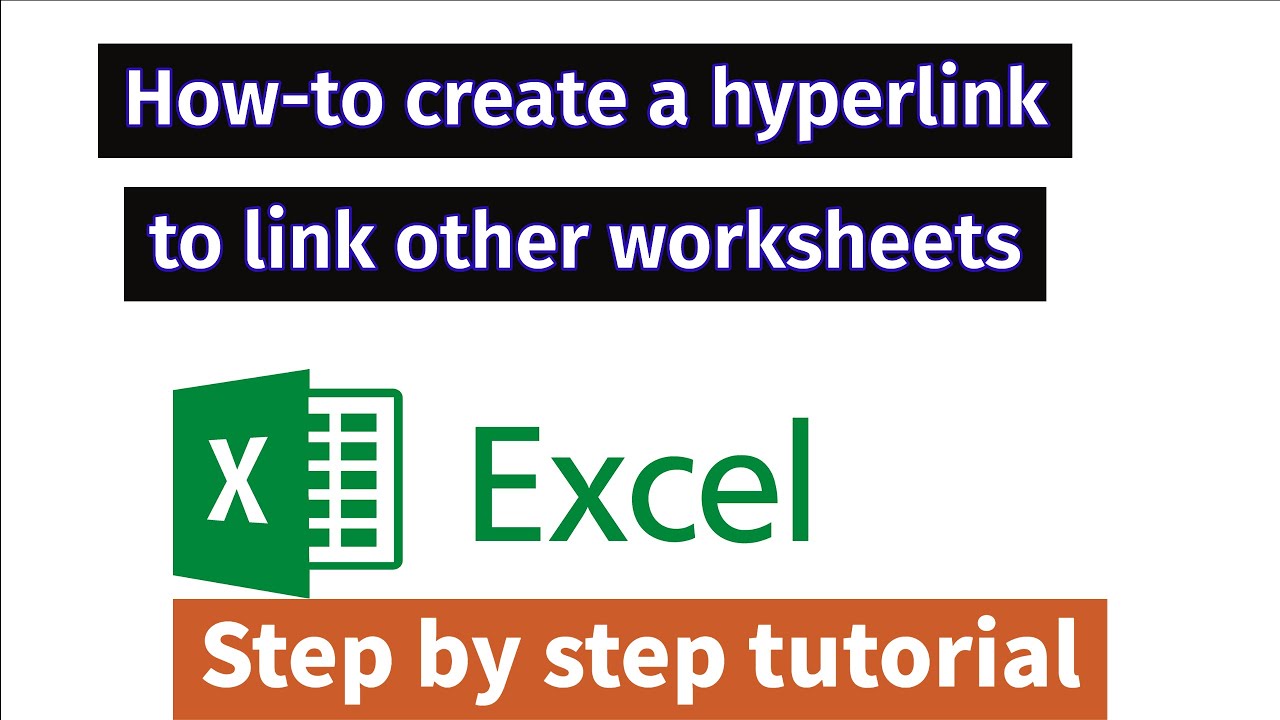 Microsoft Excel tutorial Step by step How-to create a hyperlink to link ...