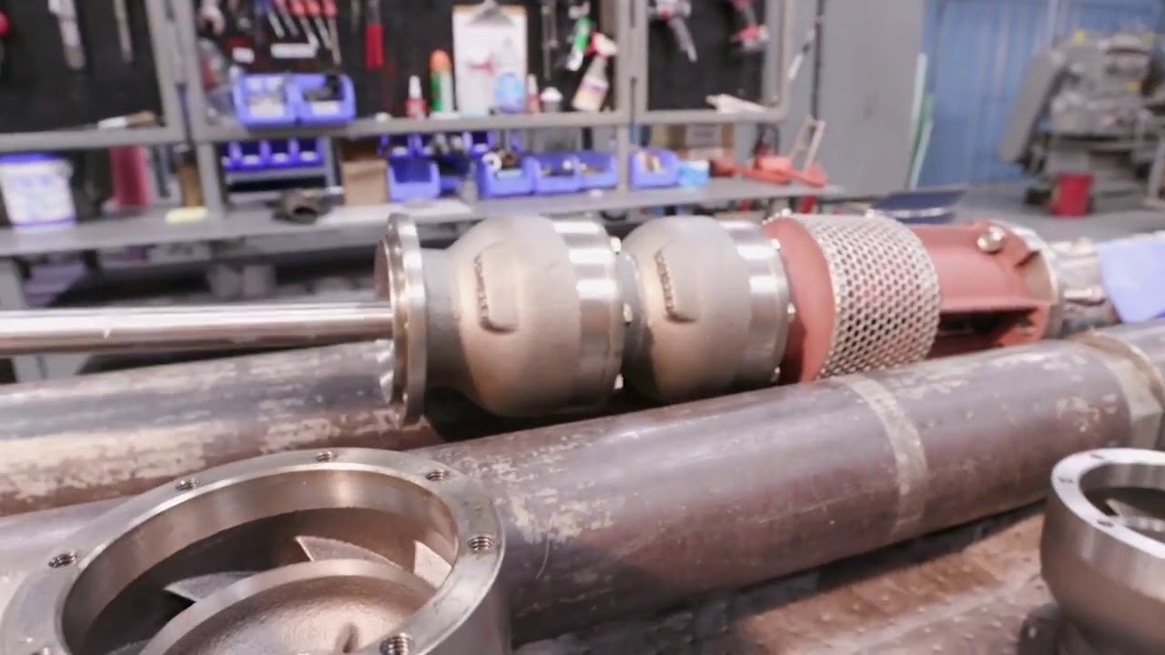 Submersible Large Borehole Pump Assembly - YouTube