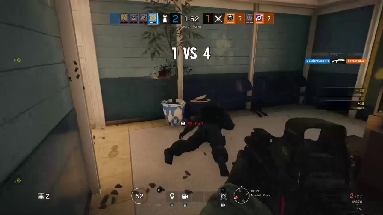 1v5!!!!! Rainbow six siege - YouTube
