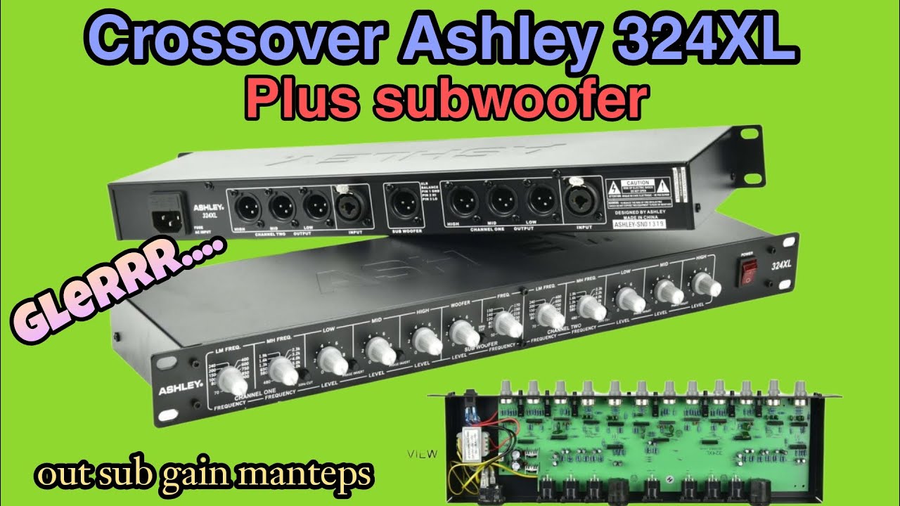crossover Ashley 324 XL plus subwoofer - YouTube