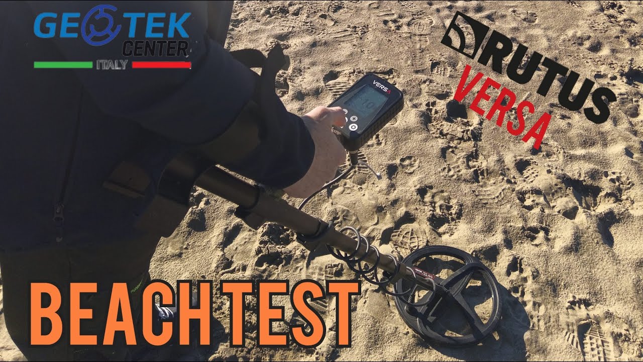 Metal Detector Rutus Versa - Beach Test - Test in Spiaggia - YouTube