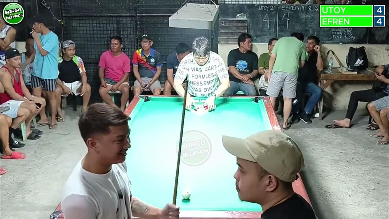 REMATCH EFREN BATA REYES ( 810 + 2 ) WIN VS UTOY TAYTAY PART 2 - YouTube