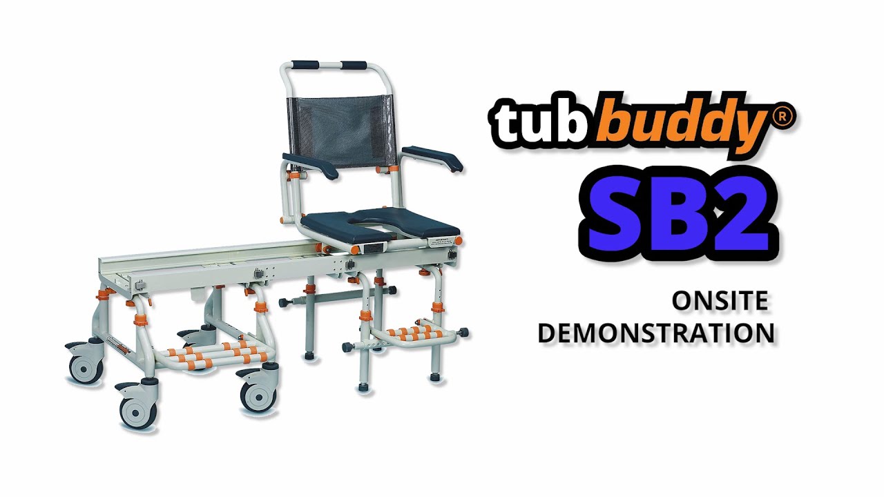 TubBuddy SB2 - On-site Demonstration - Bath Transfer System - YouTube