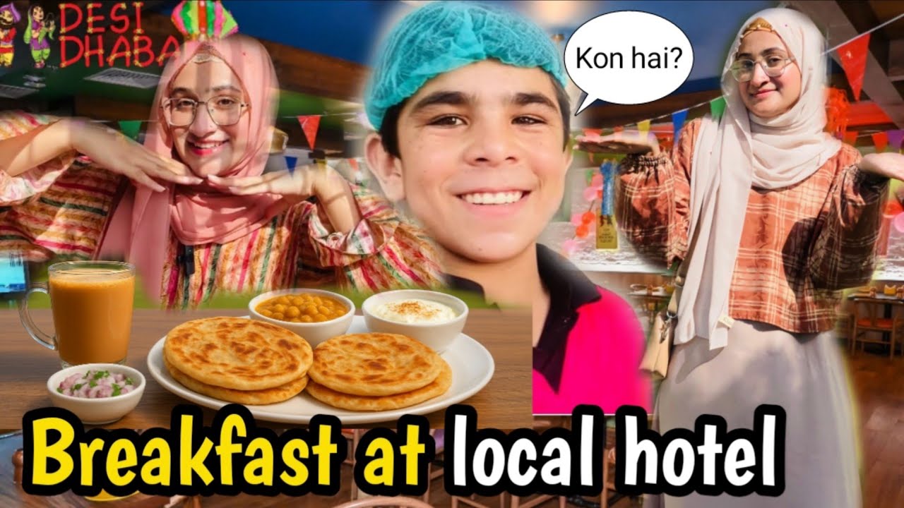 Jannat and me dayout😜| First time asay bahir sy breakfast kiya🤭 ...