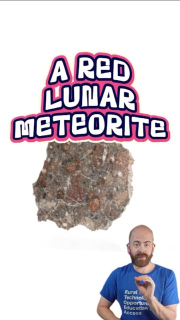 A RED Meteorite from the Moon! - YouTube