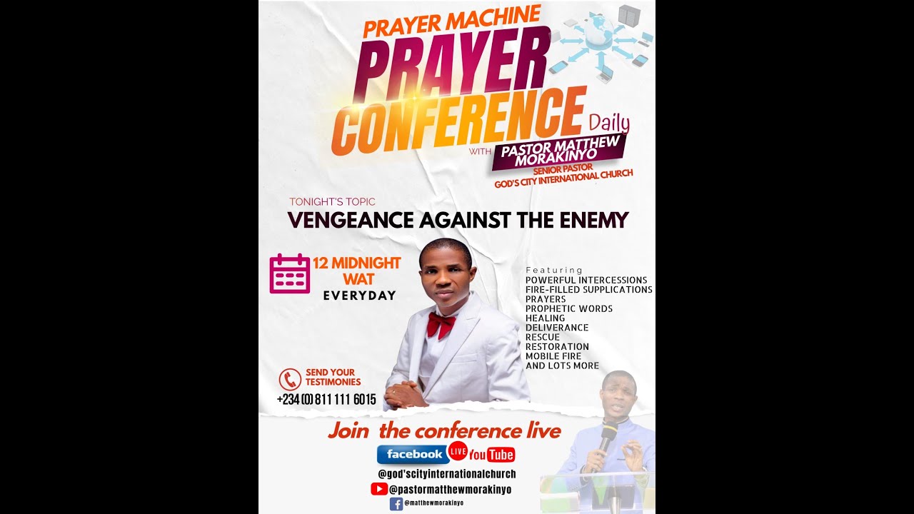 REBROADCAST OF PRAYER MACHINE (PRAYER CONFERENCE) / 8TH JANUARY, 2025 ...
