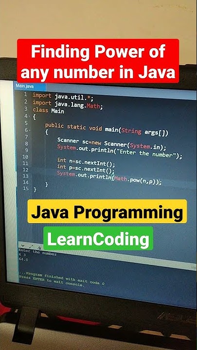 How To Find Power Of Any Number In Java Coding Programming Javaprogramming Short