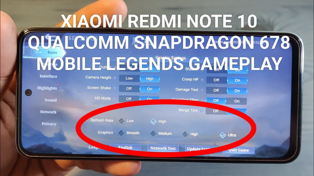 XIAOMI REDMI NOTE 10 | QUALCOMM SNAPDRAGON 678 | MOBILE LEGENDS ...