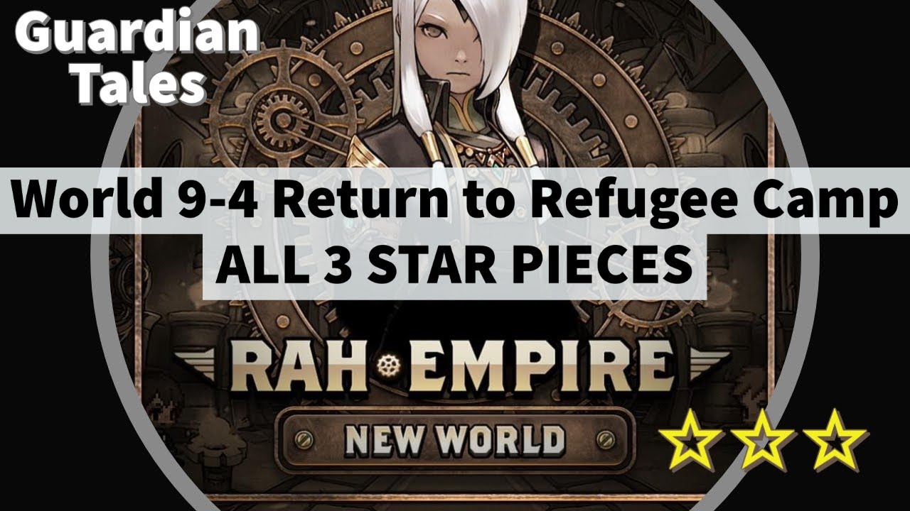 World 9-4 Return to Refugee Camp - ALL 3 STAR PIECES!!! - Guardian ...