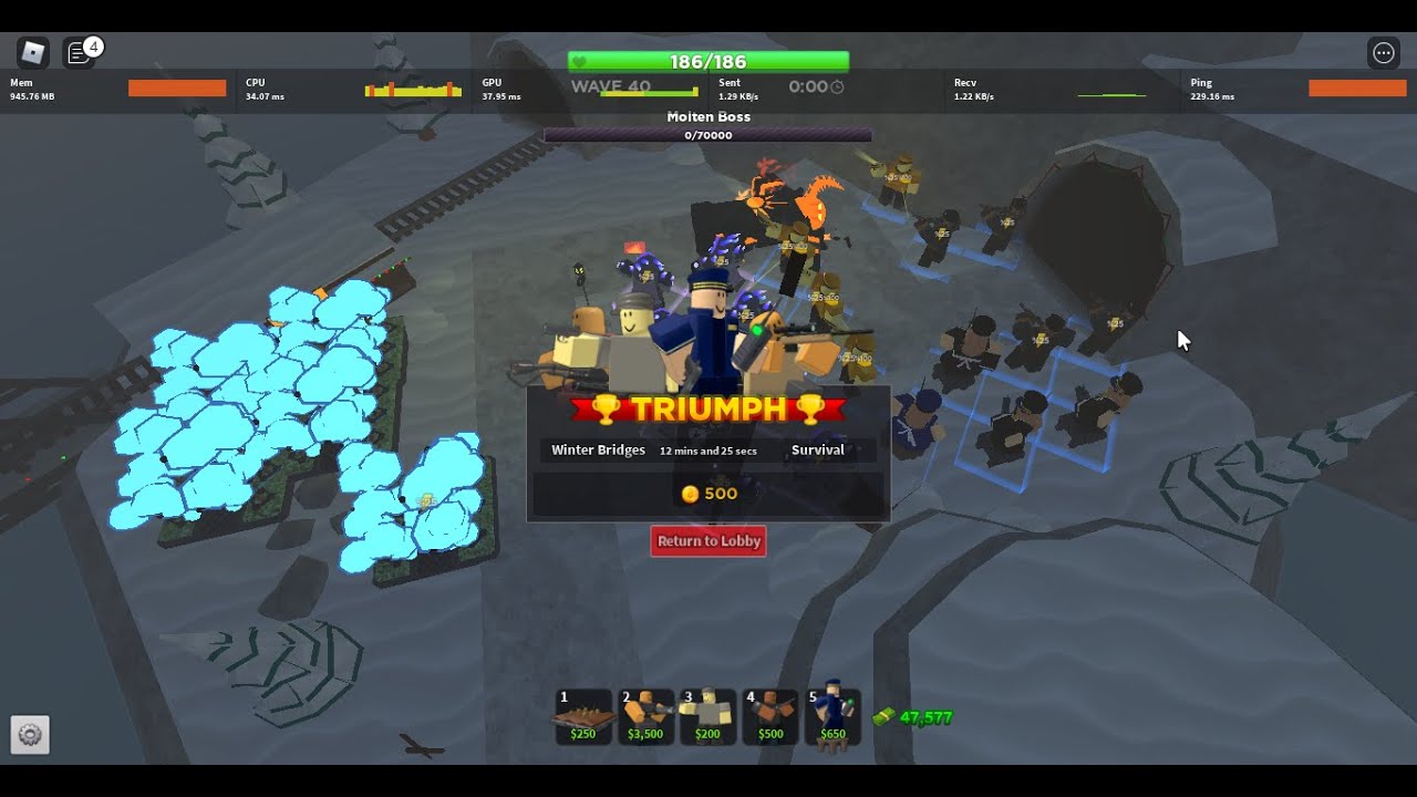 TDS - Solo molten speedrun map Winter Bridge in 12m57s ! - YouTube