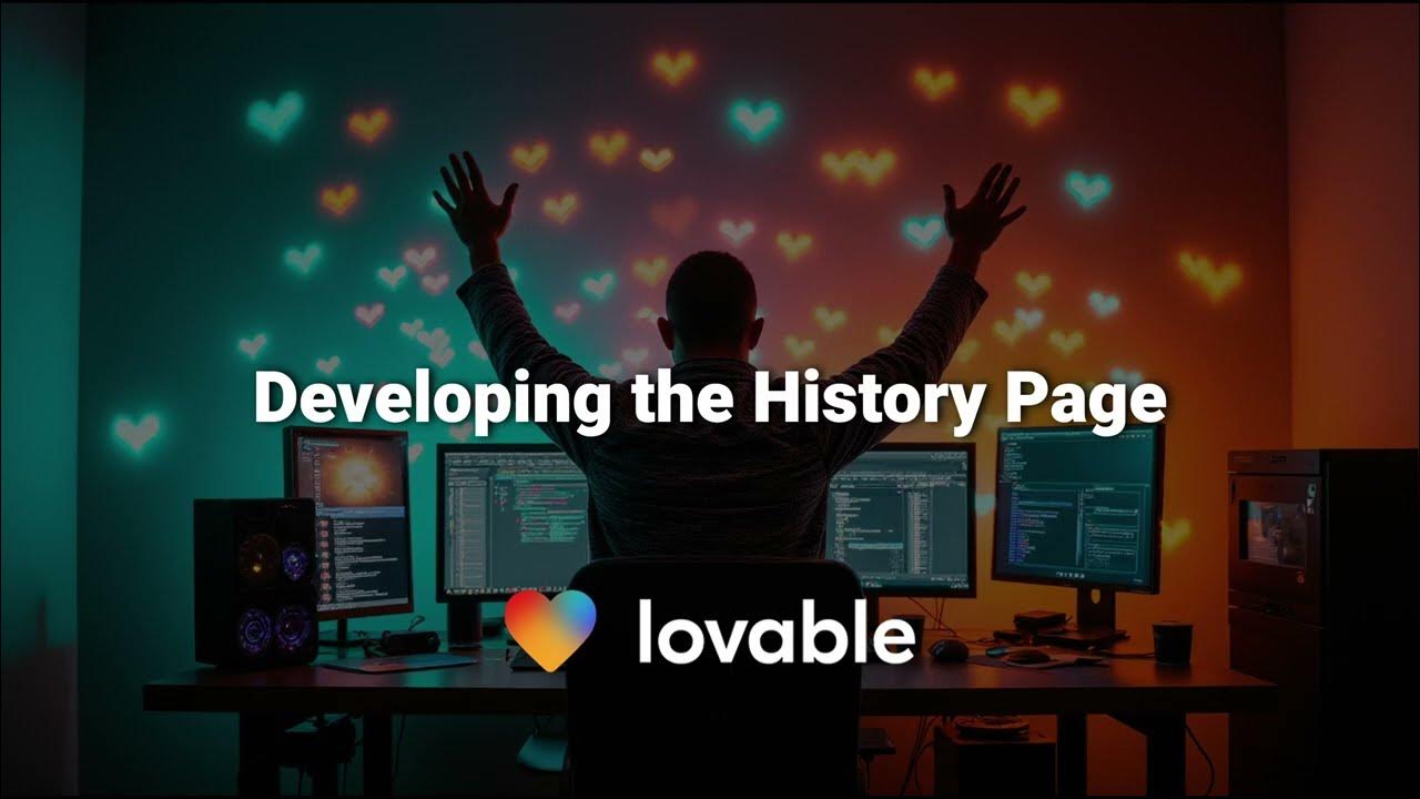 Chapter 10: Developing the History Page | Lovable.dev Course - YouTube