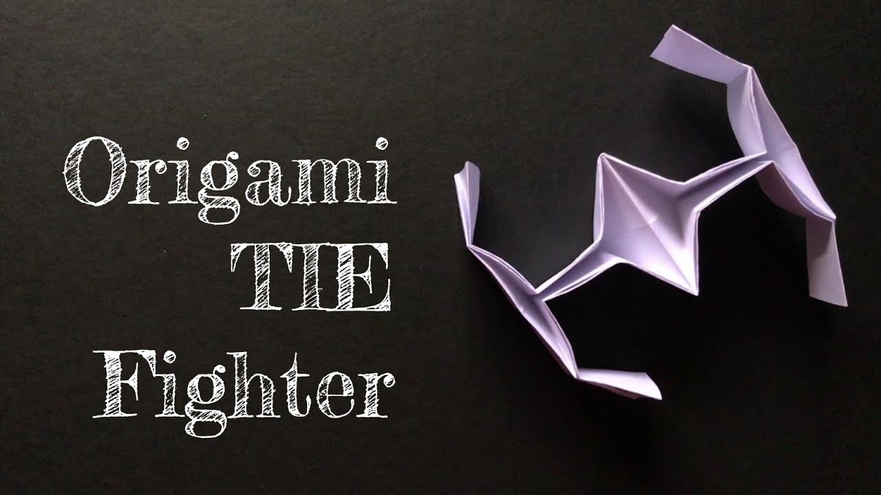 Little Box DiY - Origami TIE Fighter 鈦戰機摺紙 - YouTube