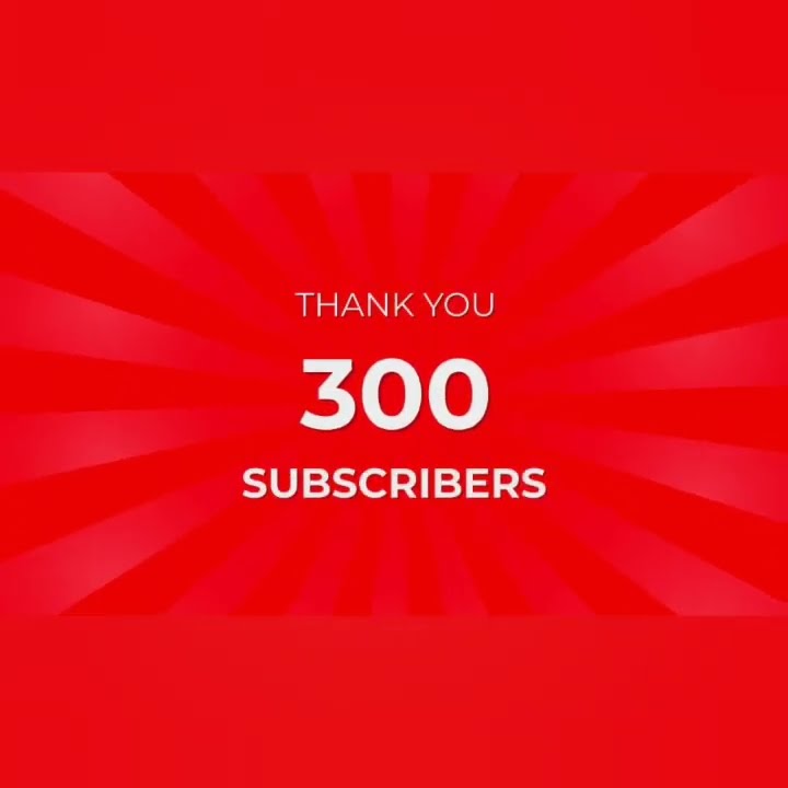 🎉THANK YOU to my 300 Subscribers! 😁🎉 - YouTube