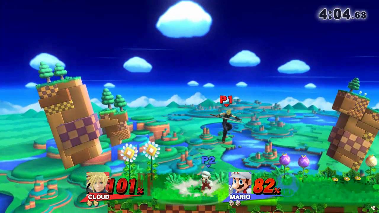 Super Smash Bros. Wii U For Glory - J-AERIAL (Cloud) VS Mario - YouTube